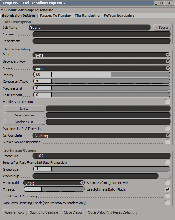 Softimage — Deadline 10.4.2.2 documentation